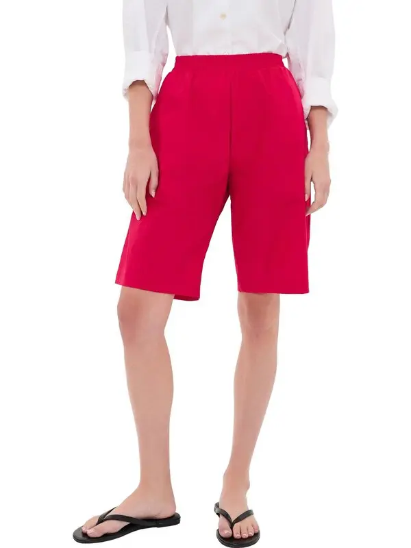 LE BOP Frances Bermuda Shorts - Red