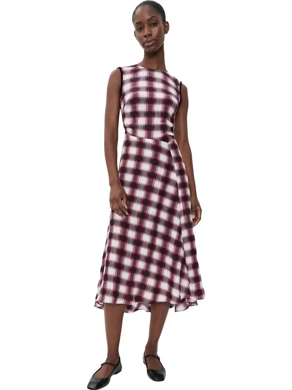 Baum Und Pferdgarten Atina Midi Dress - Red Check