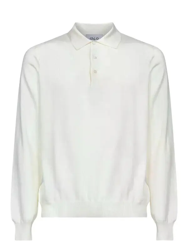 D4.0 Virgin Wool Polo Shirt - Neutrals