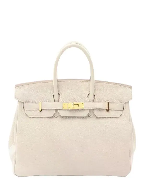 Hermès 2022 25 Birkin Togo Tote Bag - Neutrals
