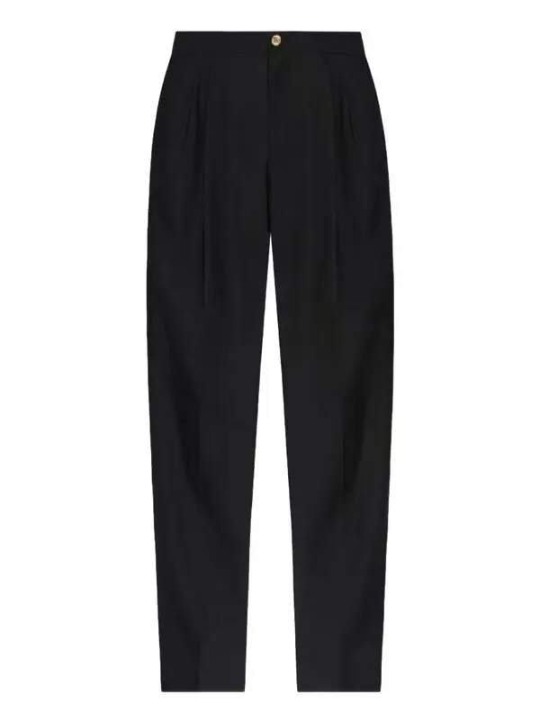 Dolce & Gabbana Pleated Wool Trousers - Black