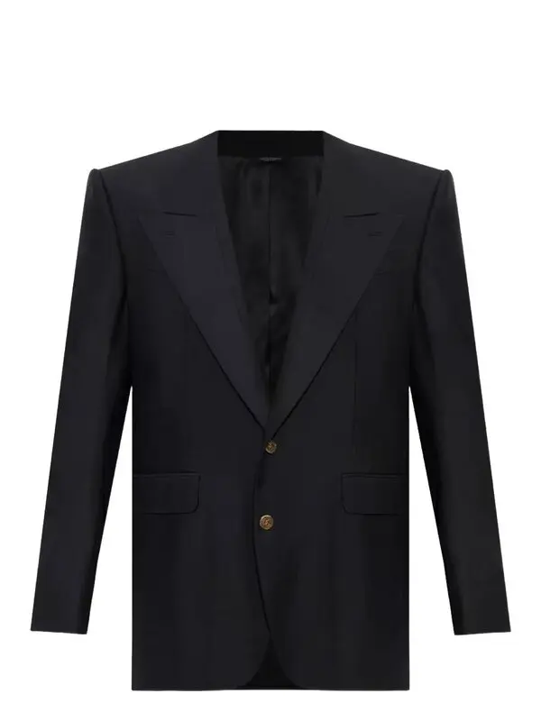 Dolce & Gabbana Peak-lapels Single-vent Blazer - Black