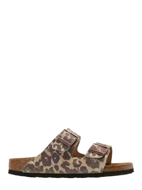 BIRKENSTOCK Arizona Leopard Print Sandals - Neutrals