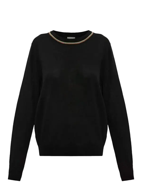 Paul Smith Artist Stripe Crew Neck Sweater - Black