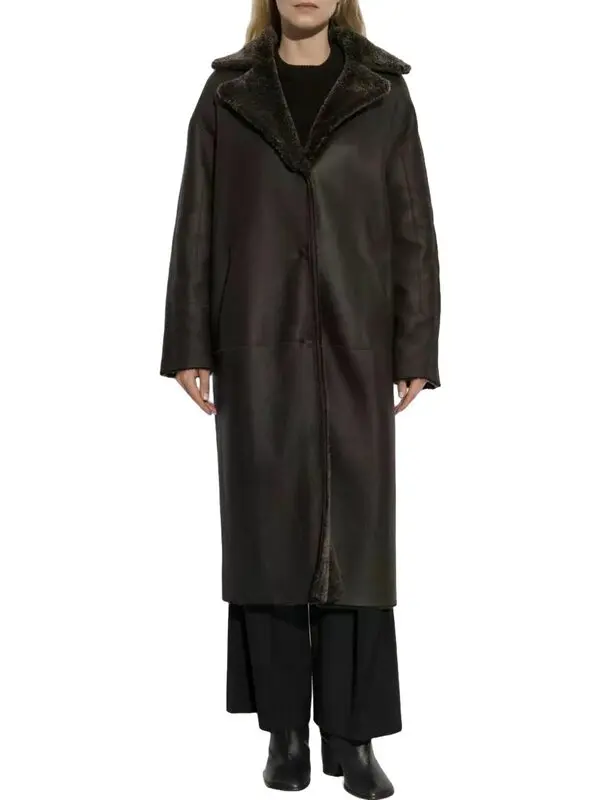 ARMA Ines Reversible Shearling Coat - Brown