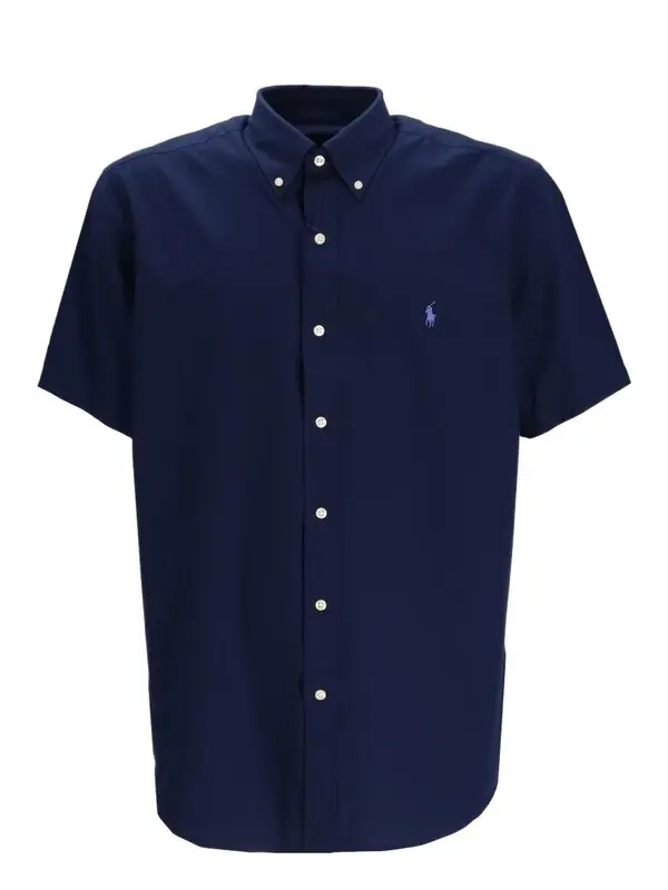 Polo Ralph Lauren Logo-embroidered Short-sleeve Shirt - Black