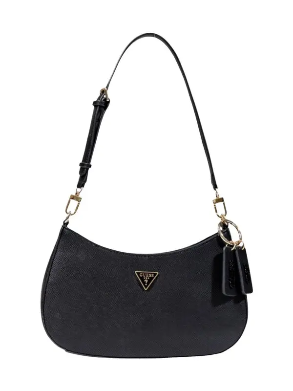 Guess Noelle Logo-detail Shoulder Bag - Black