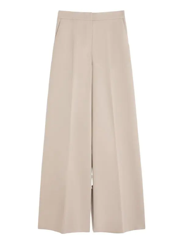 Max Mara Tailored Wide Leg Trousers - Sand-colored