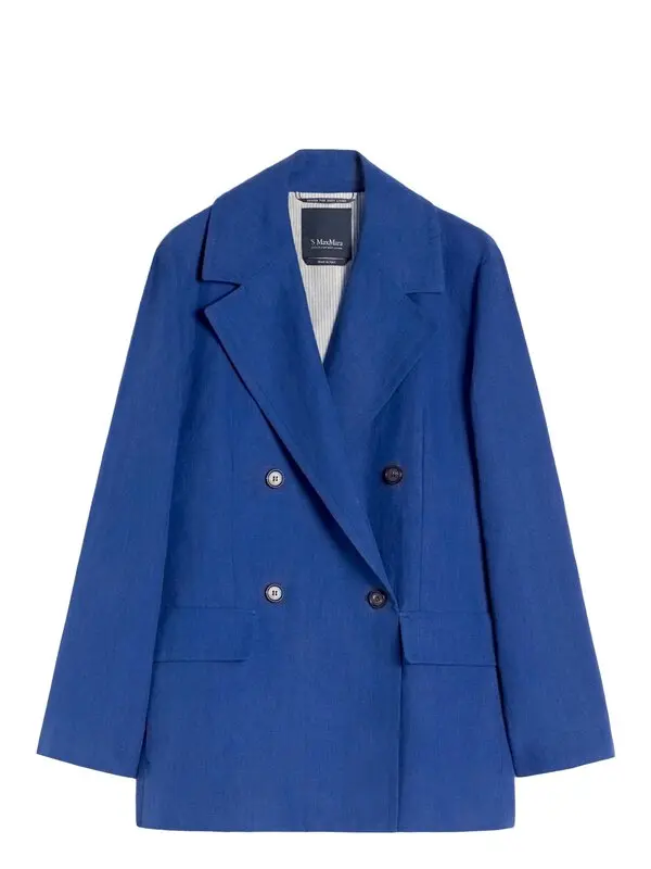 Max Mara Double Breasted Blazer - Blue
