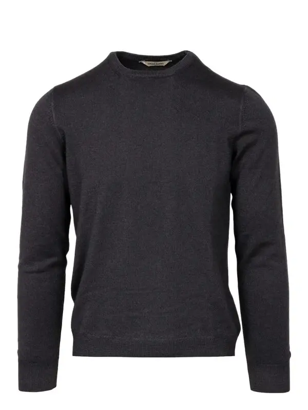 GRAN SASSO Round Neck Long Sleeve Sweater - Grey