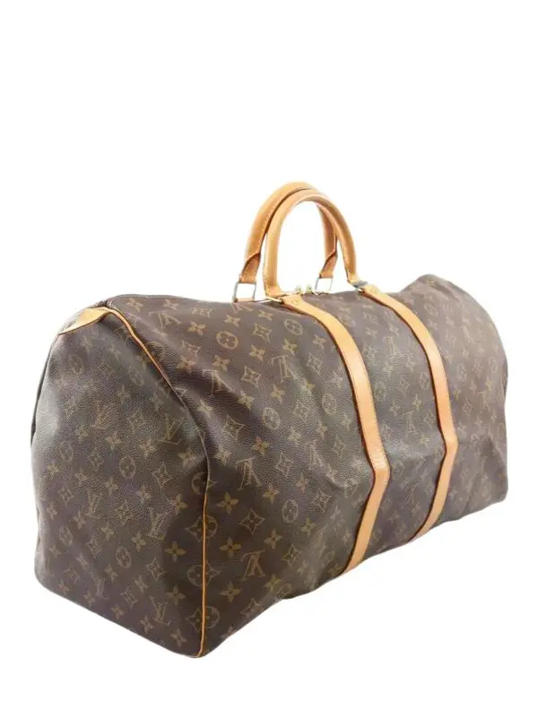 LOUIS VUITTON Keepall 55 Monogram Holdall Bag - Brown