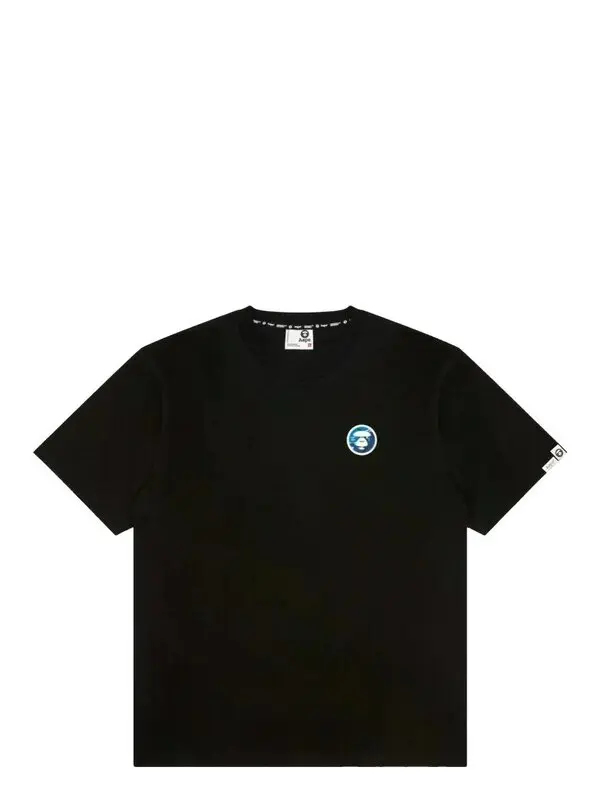 AAPE BY *A BATHING APE Moonface Logo-print T-shirt - Black