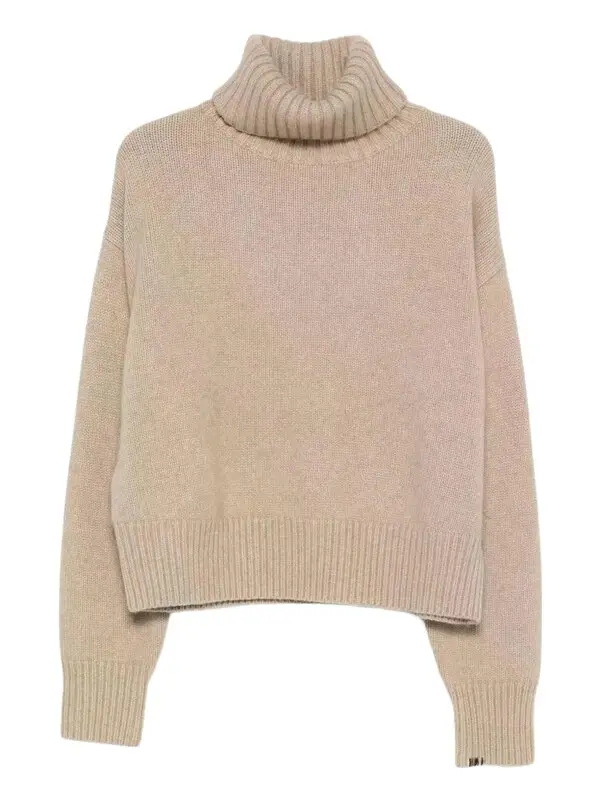 Extreme Cashmere Beige Roll Neck Sweater - Neutrals