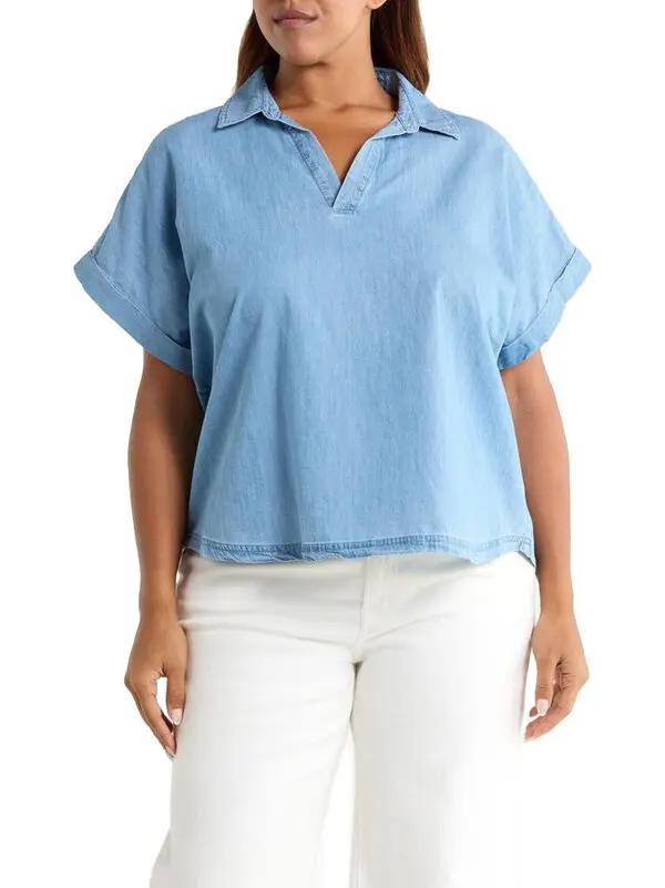 BEACHLUNCHLOUNGE Cinthia Cotton Top By - Medium Wash