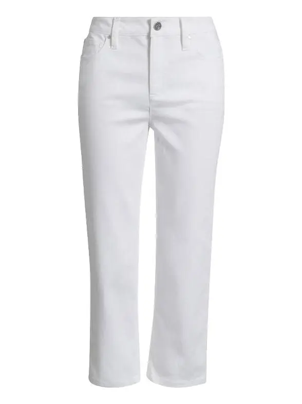 Jones New York Lexington Crop Straight Leg Pants - Soft White