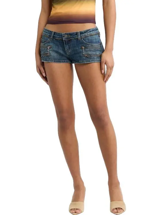 JADED LONDON Ardor Mini Shorts - Denim