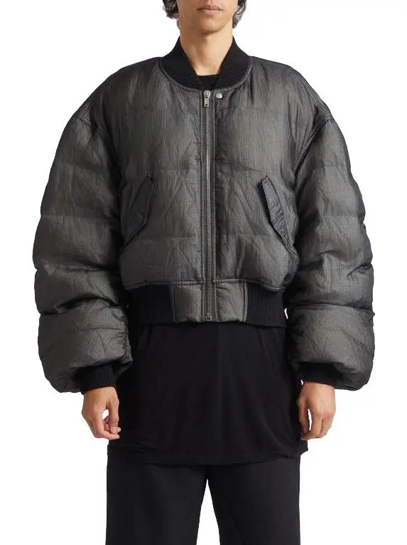 Rick Owens Padded Bomber Jacket - Black
