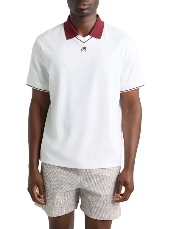 MALBON Barrio Polo Shirt - Bright White