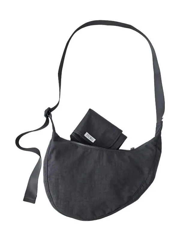 STORQ Half Moon Crossbody Bag With Changing Mat - Black