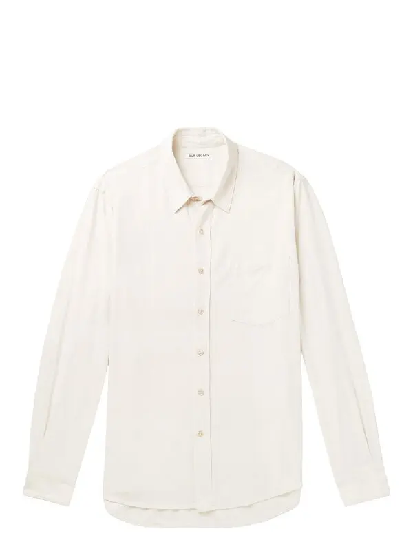 Our Legacy Raw Silk Shirt - Neutrals