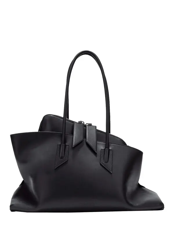 Attico La Passeggiata Medium Top Handle Bag - Black
