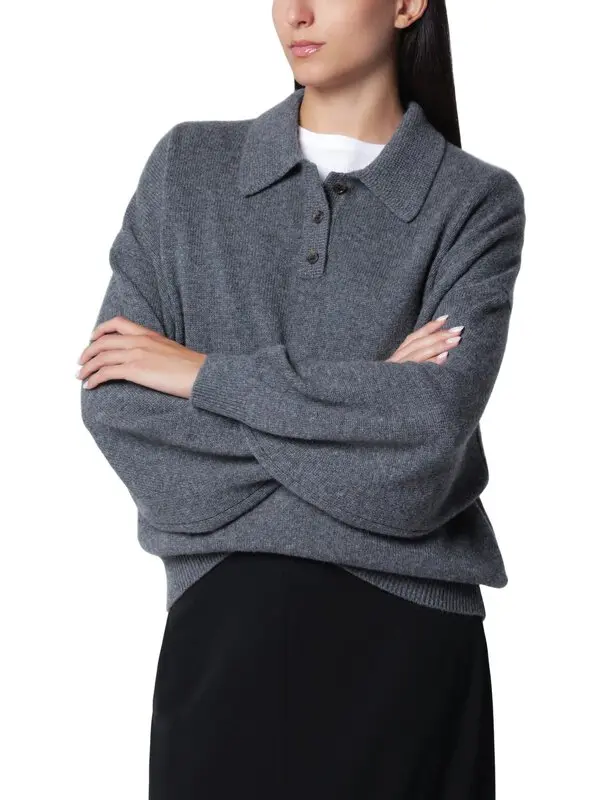 LISA YANG Etta Cashmere Sweater - Grey