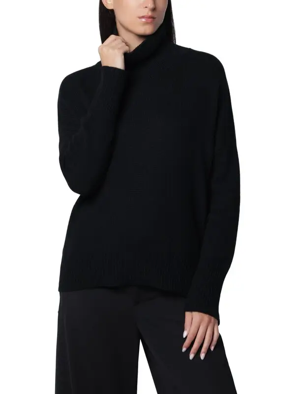 LISA YANG Heidi Cashmere Turtleneck Sweater - Black