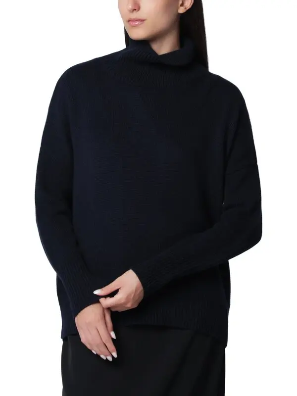 LISA YANG Heidi Cashmere Turtleneck Sweater - Blue