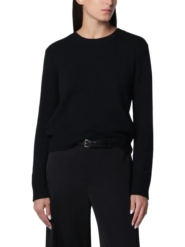 LISA YANG Mable Cashmere Crewneck Sweater - Black