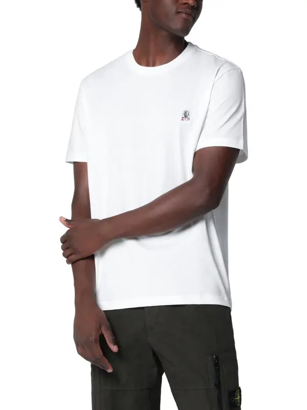 PARAJUMPERS Cotton T-shirt With Logo Patch - White