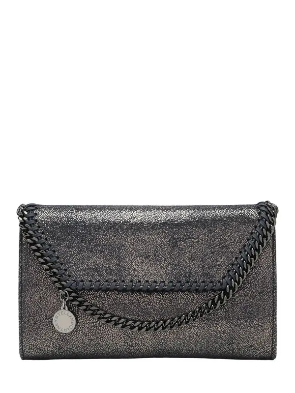 Stella McCartney Dark Navy Falabella Chain Wallet - Blue