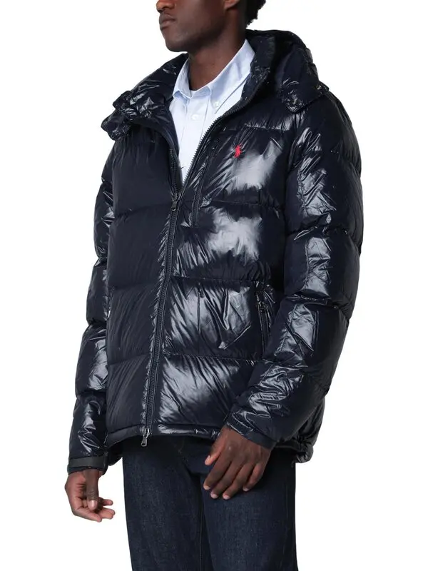 Polo Ralph Lauren Glossy Finish Nylon Down Jacket - Blue
