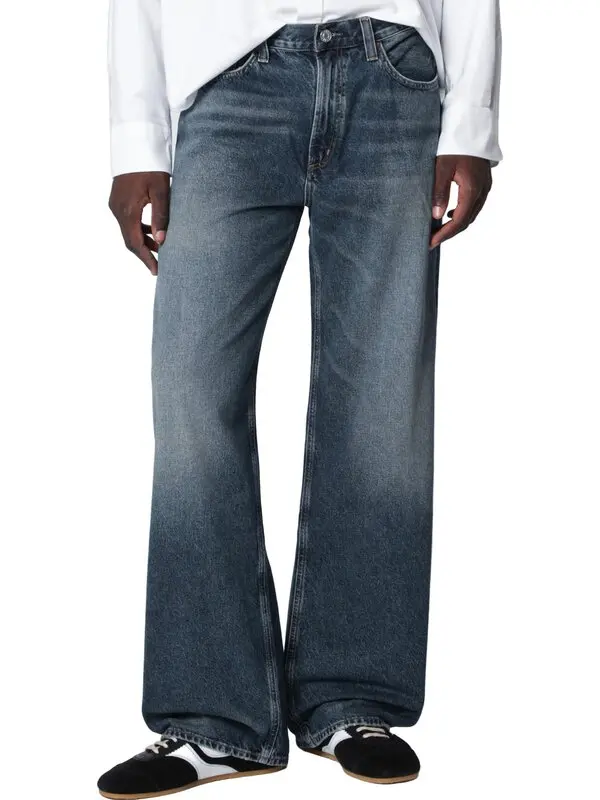 AGOLDE Luka Jeans In Dark Indigo Denim - Blue
