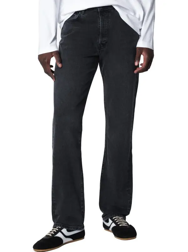 JEANERICA Vintage-effect Cotton Denim Jeans - Black