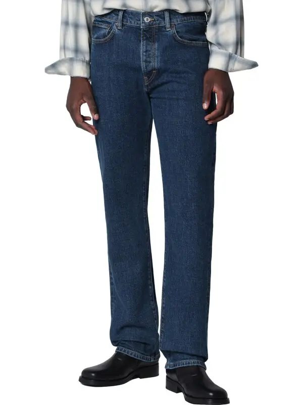 JEANERICA Vintage-effect Dark Wash Denim Jeans - Blue