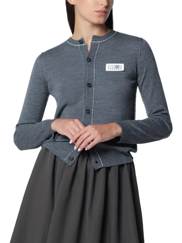 MAISON MARGIELA Mélange Wool-blend Cardigan - Grey