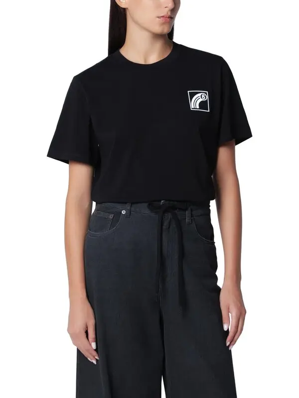 MAISON MARGIELA Cotton Jersey T-shirt With Graphic Print - Black