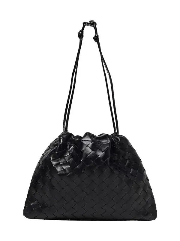 Bottega Veneta Woven Shoulder Bag - Black