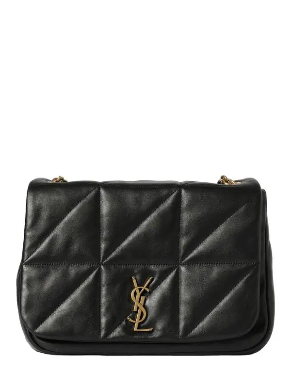 Saint Laurent Quilted Leather Shoulder Bag - Black