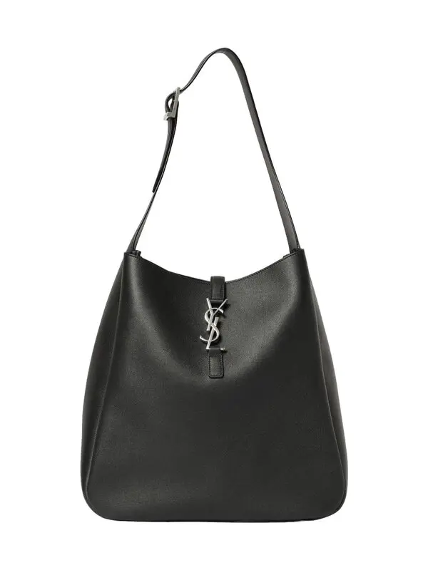 Saint Laurent Logo Shoulder Bag - Black