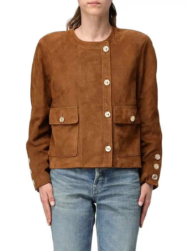 Saint Laurent Leather Jacket - Multicolor