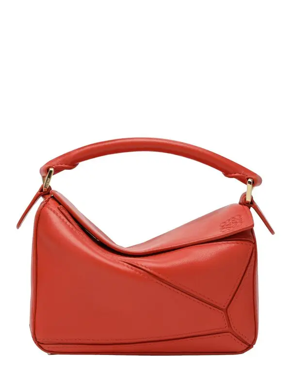 Loewe Puzzle Featherlight Medium Bag - Red