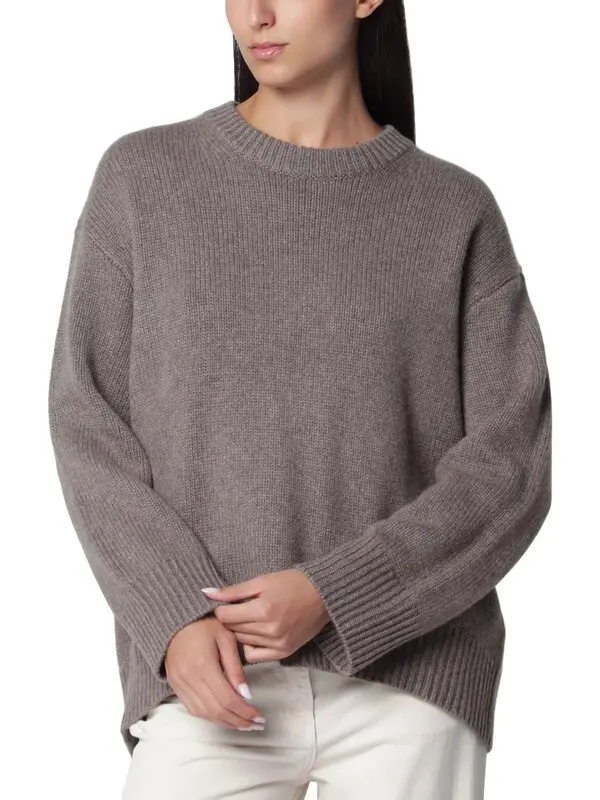 LISA YANG Cashmere Crewneck Sweater - Brown