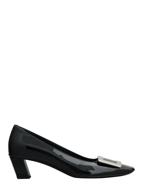 ROGER VIVIER Belle Vivier Patent Leather Decolletes - Cream