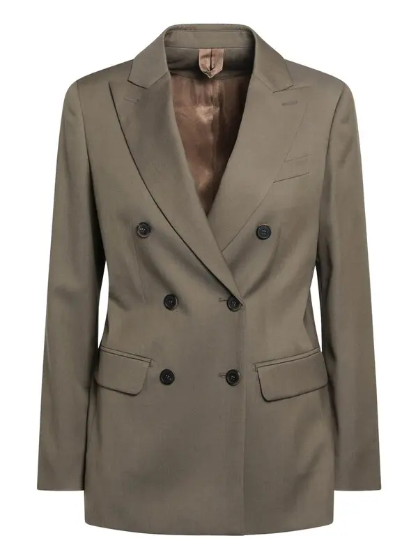 Max Mara Camel Double-breasted Wool Jacket - Brown
