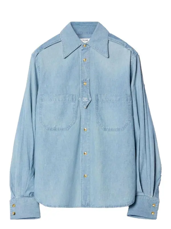 Celine Denim Cotton Shirt - Multicolor