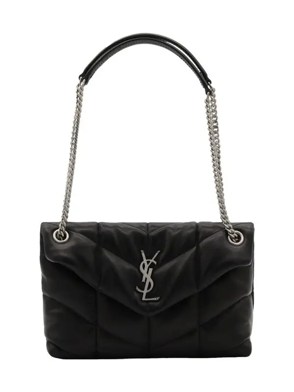 Saint Laurent Quilted Leather Shoulder Bag - Black