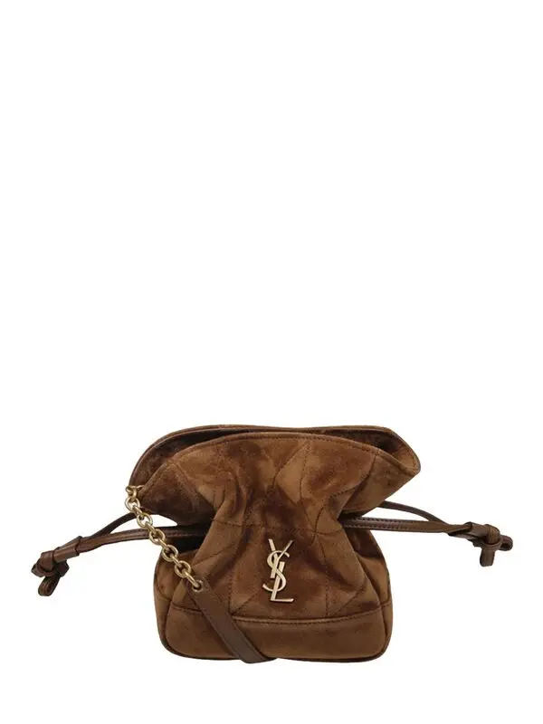 Saint Laurent Suede Calf Leather Mini Bag - Brown