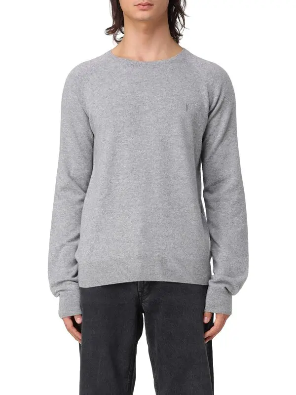 Saint Laurent Crew Neck Cashmere Sweater - Gray