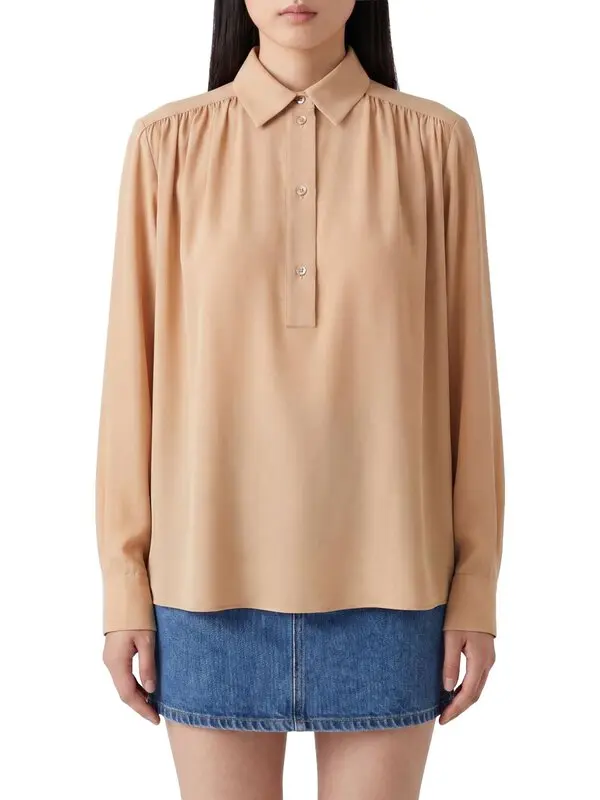 Saint Laurent Silk Shirt - Cream